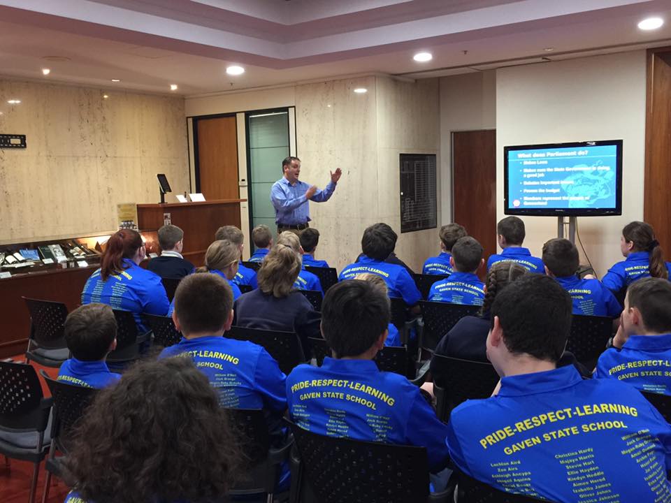 Gaven State School Parliament House Visit